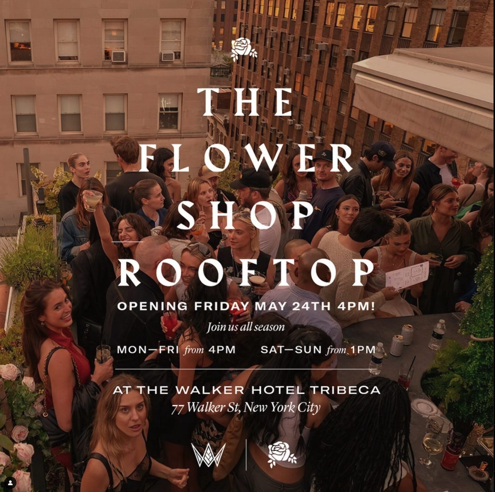 NYC Party Scene: The Flower Shop's Rooftop Pop-Up